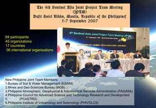Philippine Initiatives on the Applications of Space Technology on ...