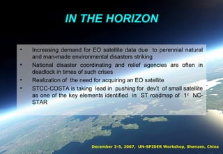 Philippine Initiatives on the Applications of Space Technology on ...