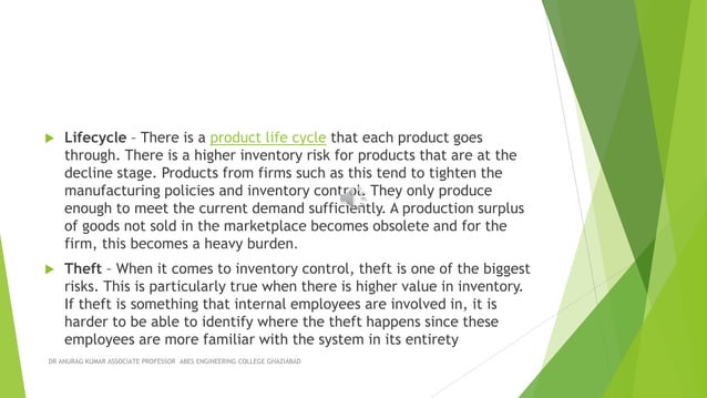 Cost associated with inventory | PPT