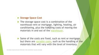 Cost associated with inventory | PPTX