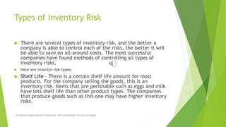 Cost associated with inventory | PPTX