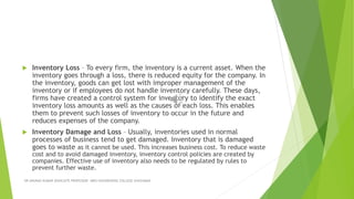 Cost associated with inventory | PPTX