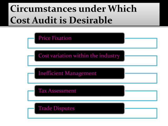 Cost Audit and Cost Accounting Standards | PPTX