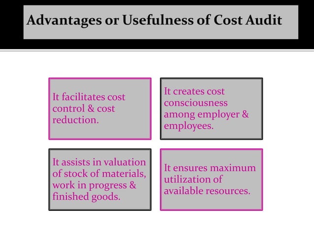 Cost Audit and Cost Accounting Standards | PPTX