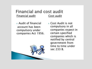 Cost Audit-1 | PPTX
