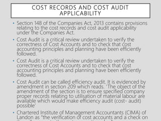 Cost Audit-1 | PPT
