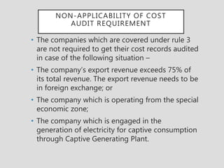 Cost Audit-1 | PPT