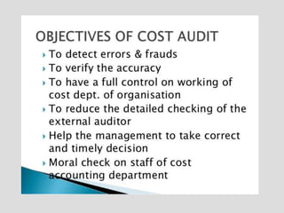 Cost Audit-1 | PPT