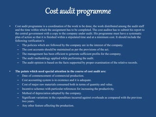 Cost Audit | PPTX