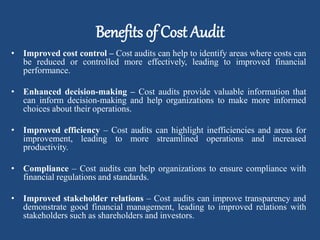 Cost Audit | PPTX