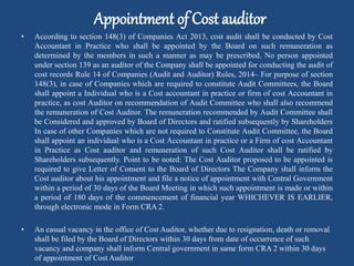 Cost Audit | PPTX