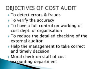 Cost audit1 | PPTX
