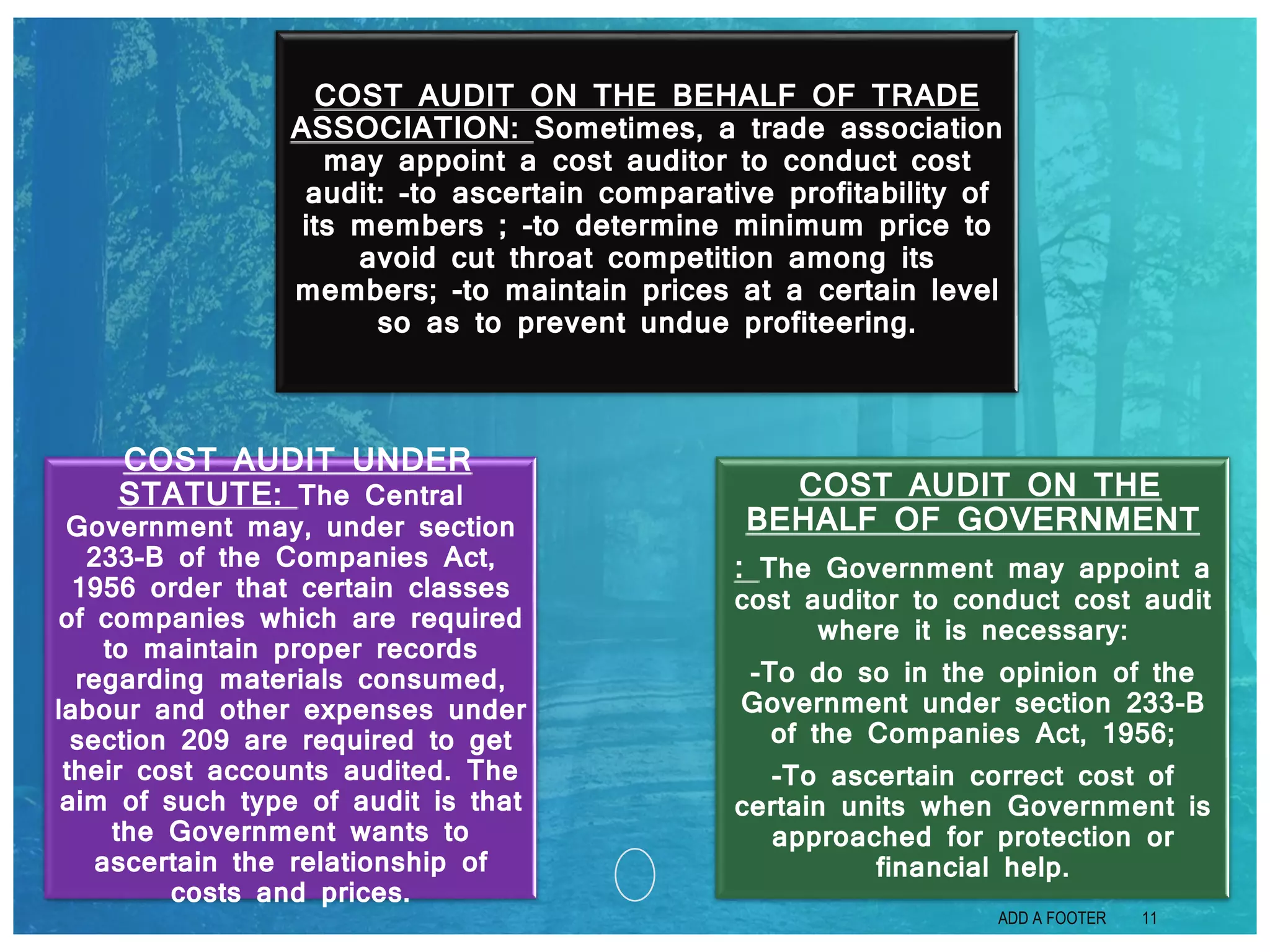 Cost audit By ANJALI SHARMA | PPTX