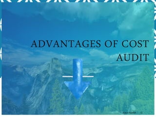Cost audit By ANJALI SHARMA | PPTX