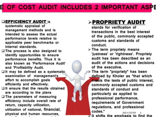 Cost audit By ANJALI SHARMA | PPTX