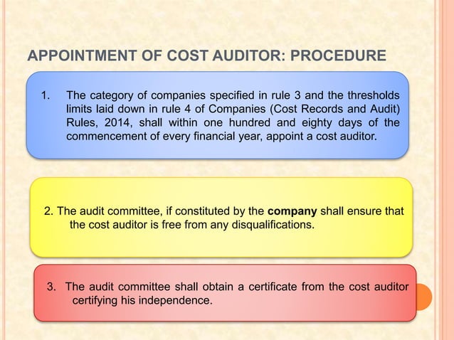 Cost auditor | PPTX