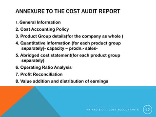 Cost audit report rules 2011 | PPT