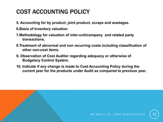 Cost audit report rules 2011 | PPTX