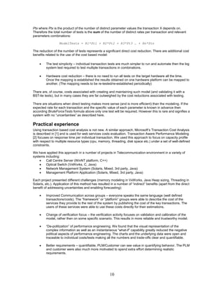 Cost Based Performance Modelling | PDF