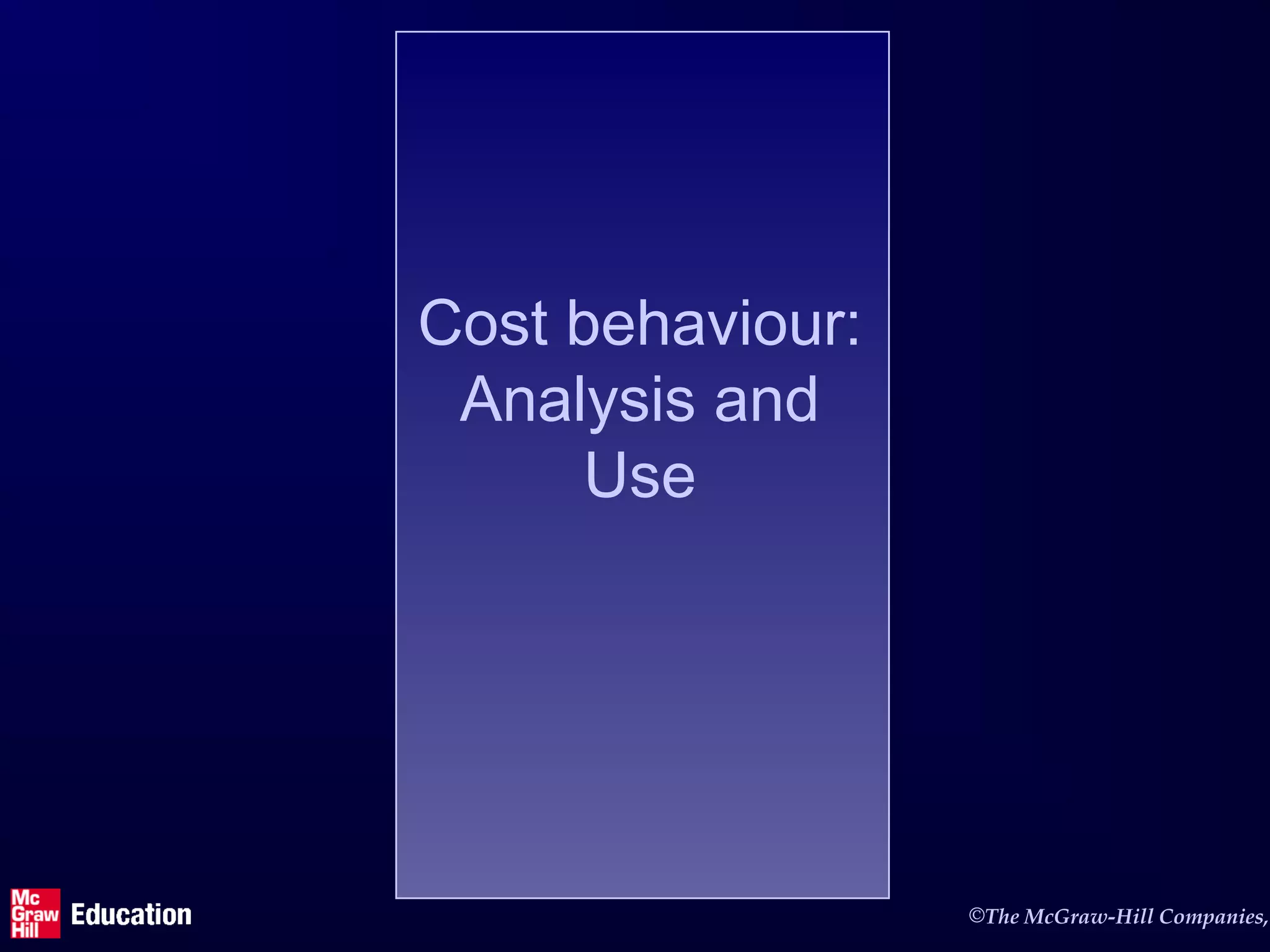 Cost Behavior Analysis | PPT