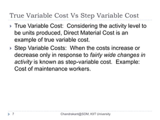 Cost behaviour analyais & use | PPTX