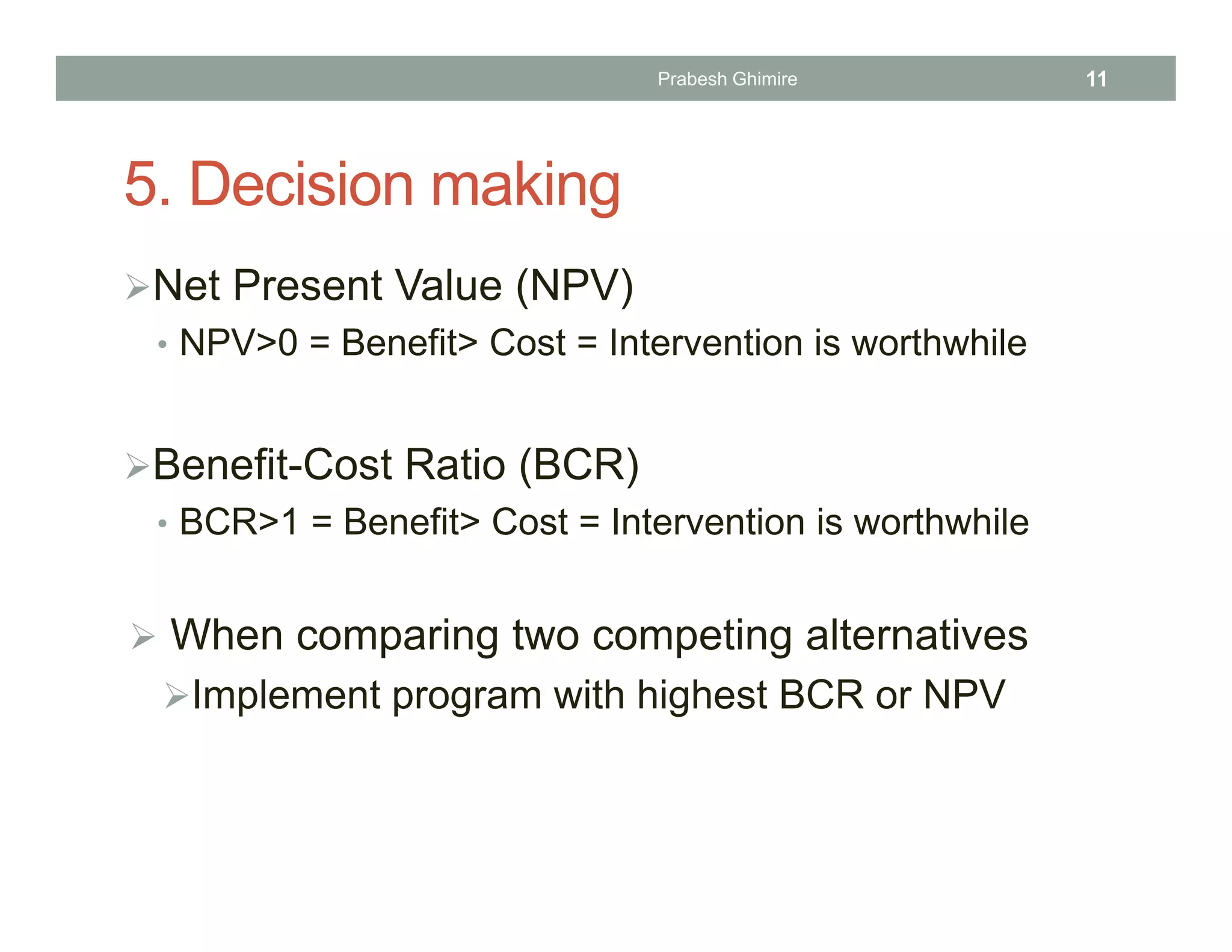 Cost Benefit Analysis in Health Care | PDF