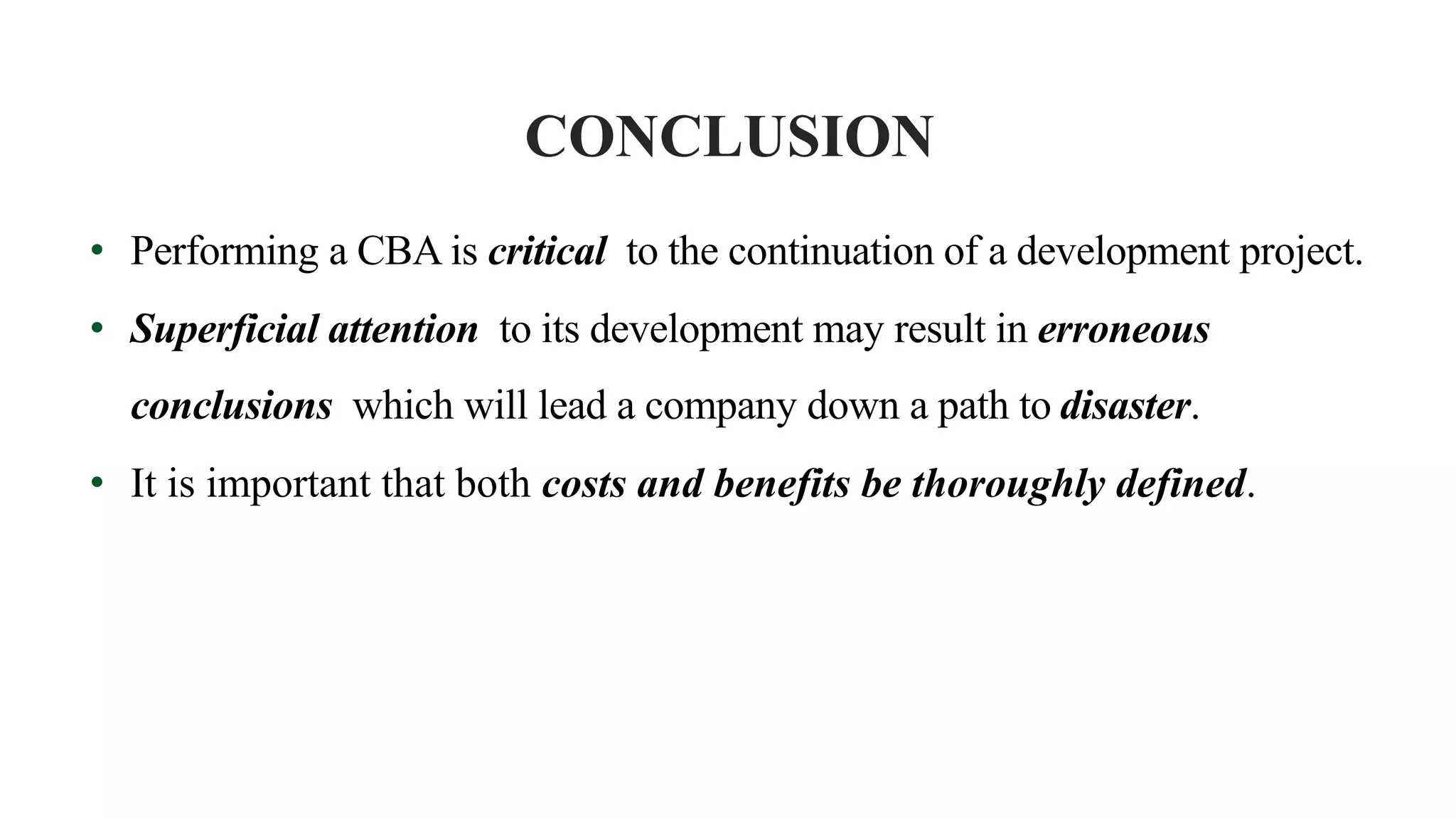 Cost benefit analysis | PDF