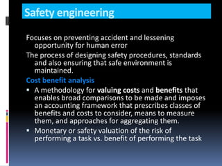 Cost benefit analysis of safety aspects – a case study | PPTX