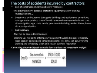 Cost benefit analysis of safety aspects – a case study | PPTX
