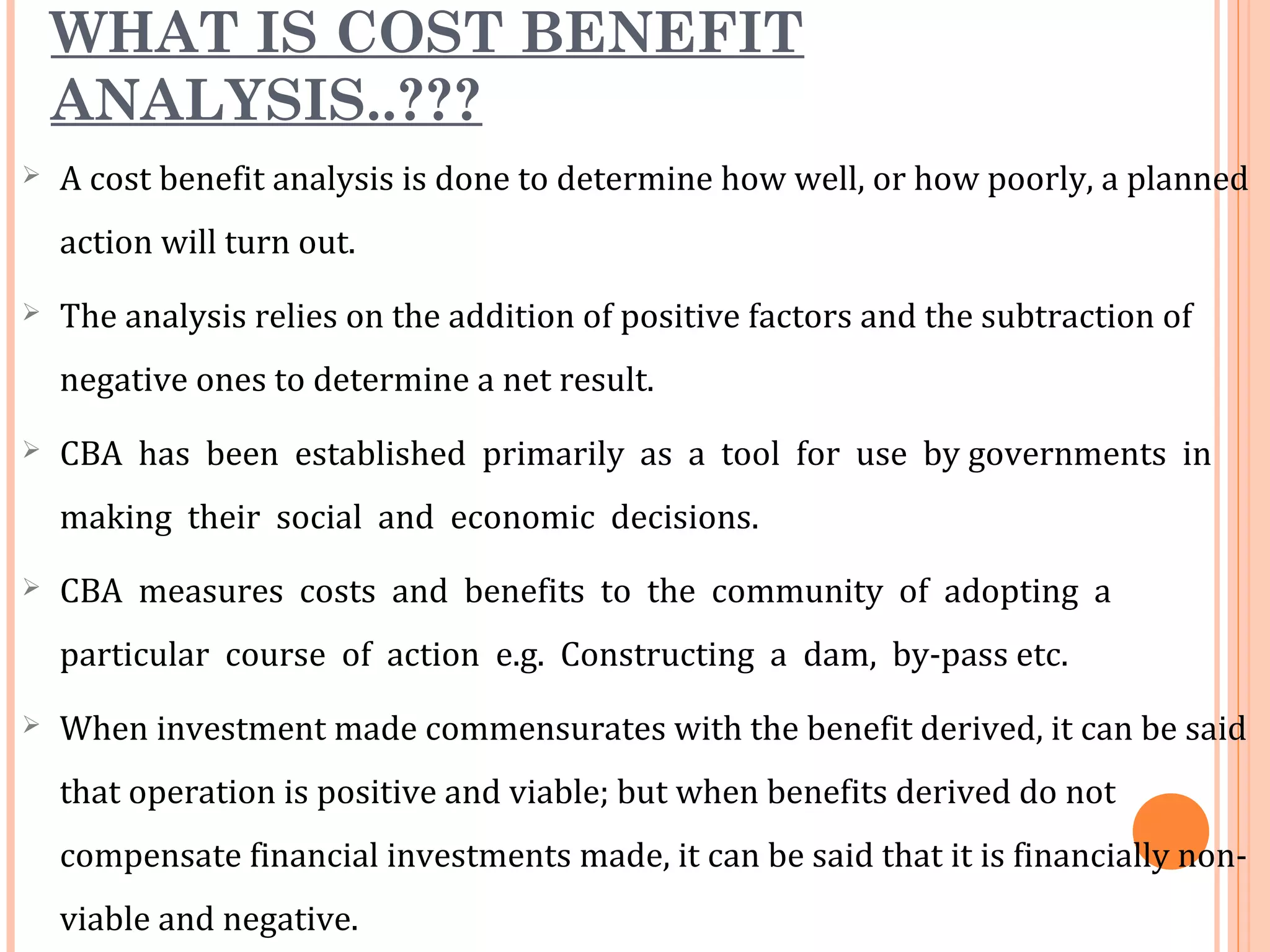 Cost benefit and cost effective analysis | PPT