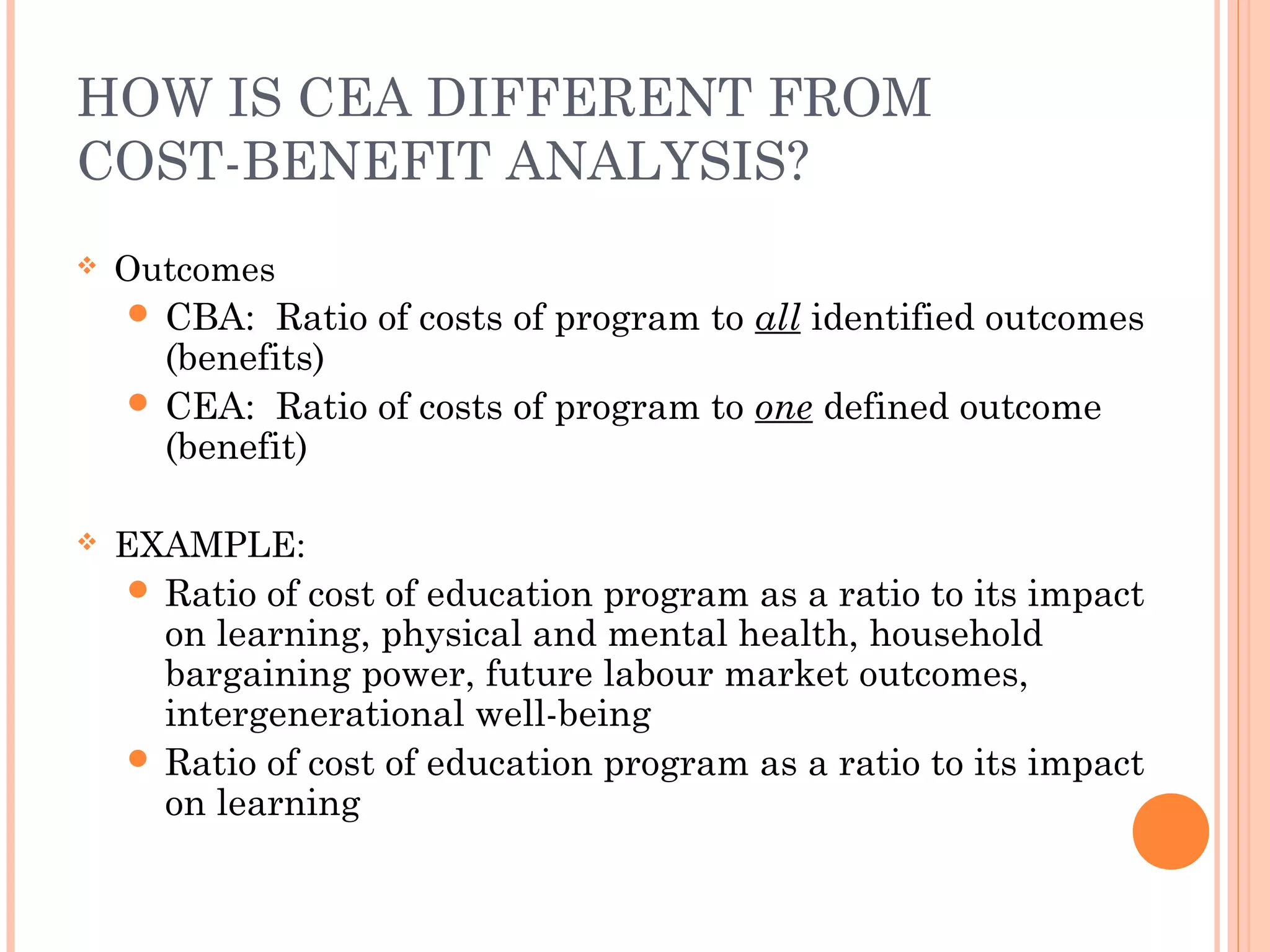 Cost benefit and cost effective analysis | PPT