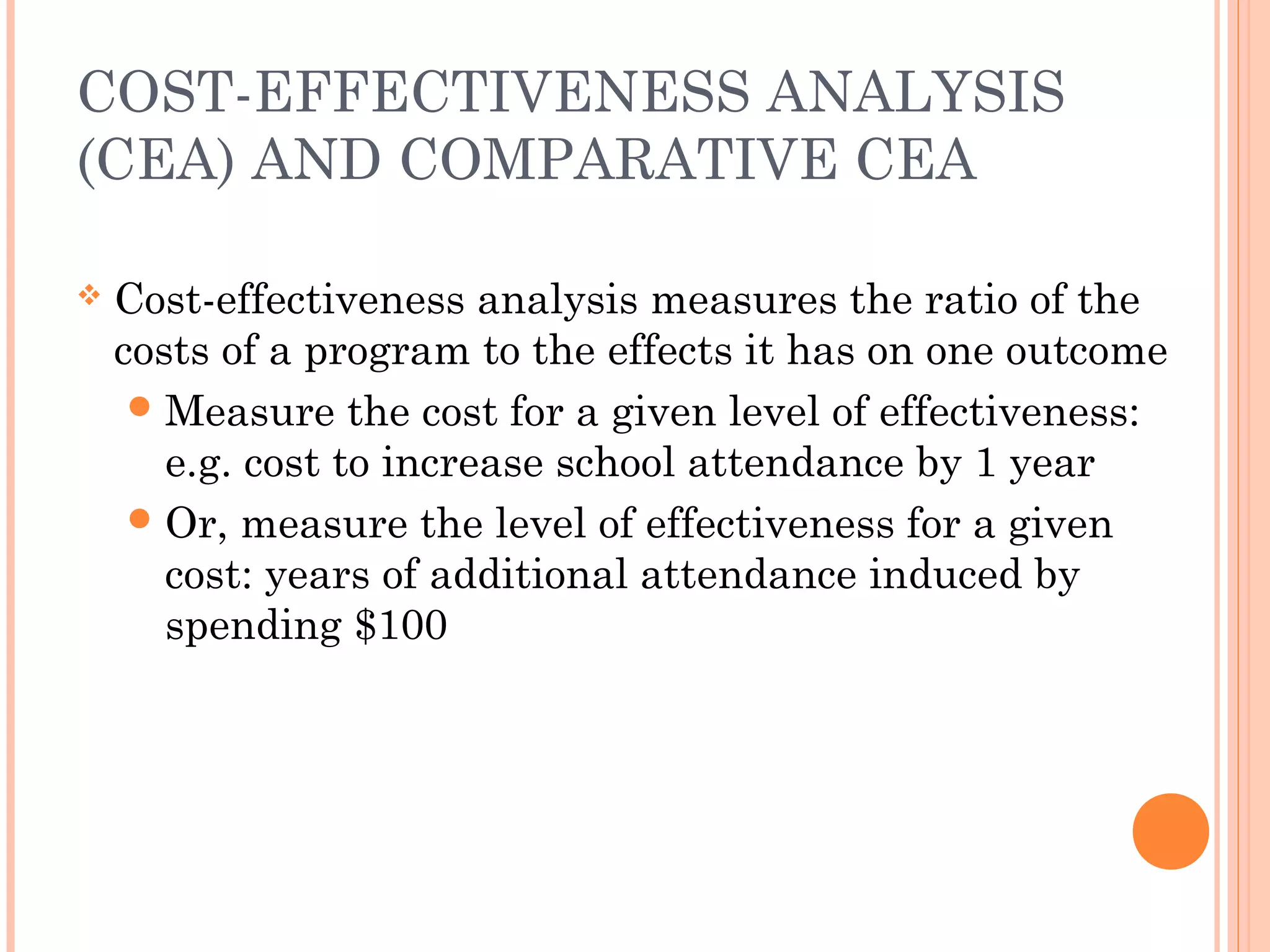 Cost benefit and cost effective analysis | PPT