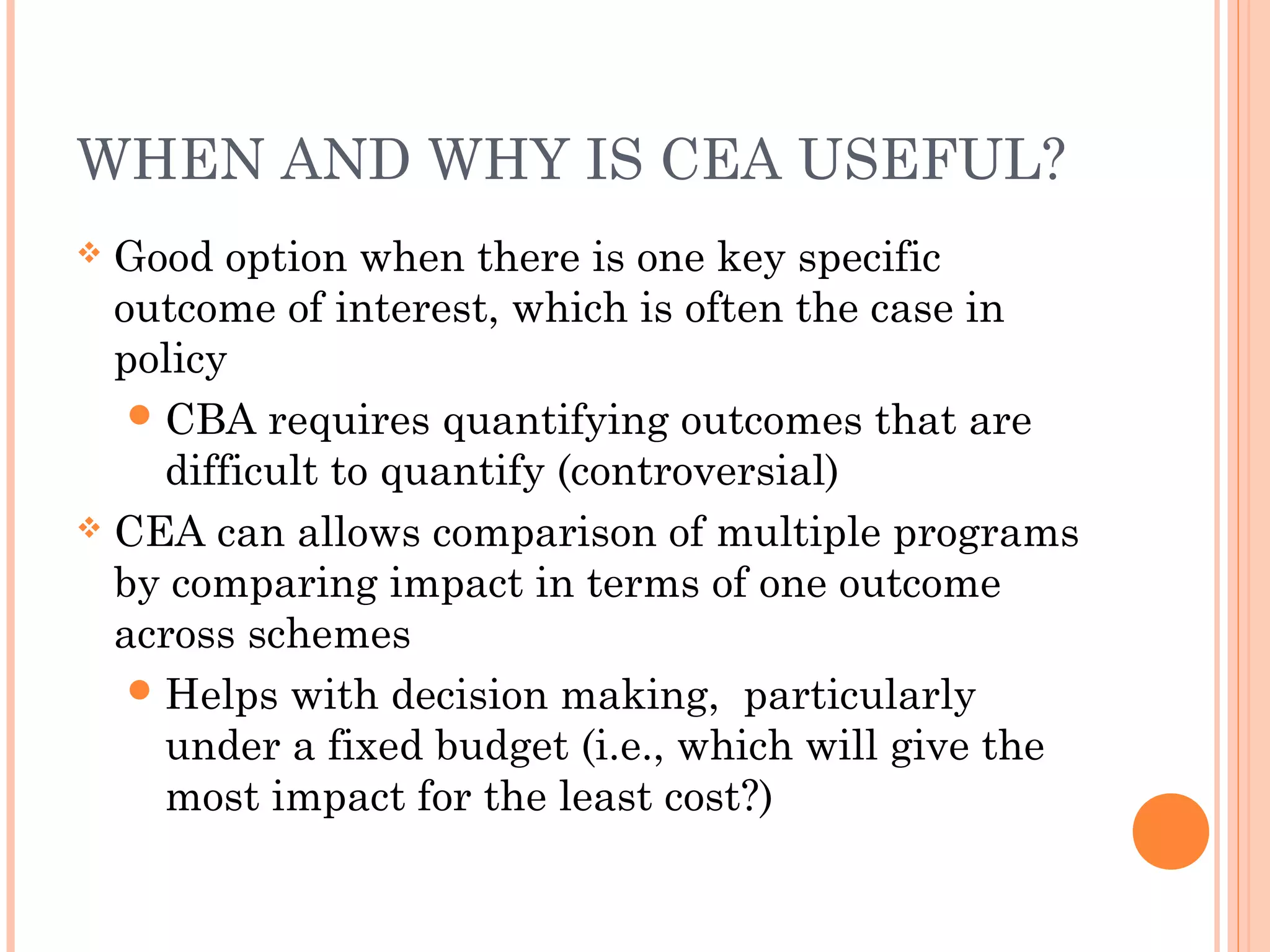 Cost benefit and cost effective analysis | PPT