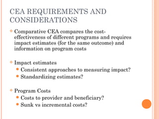 Cost benefit and cost effective analysis | PPT