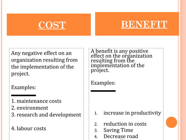 Cost benefit and cost effective analysis | PPT