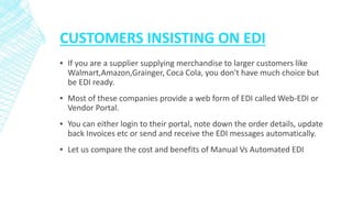 Cost benefits of implementing a edi system | PPT