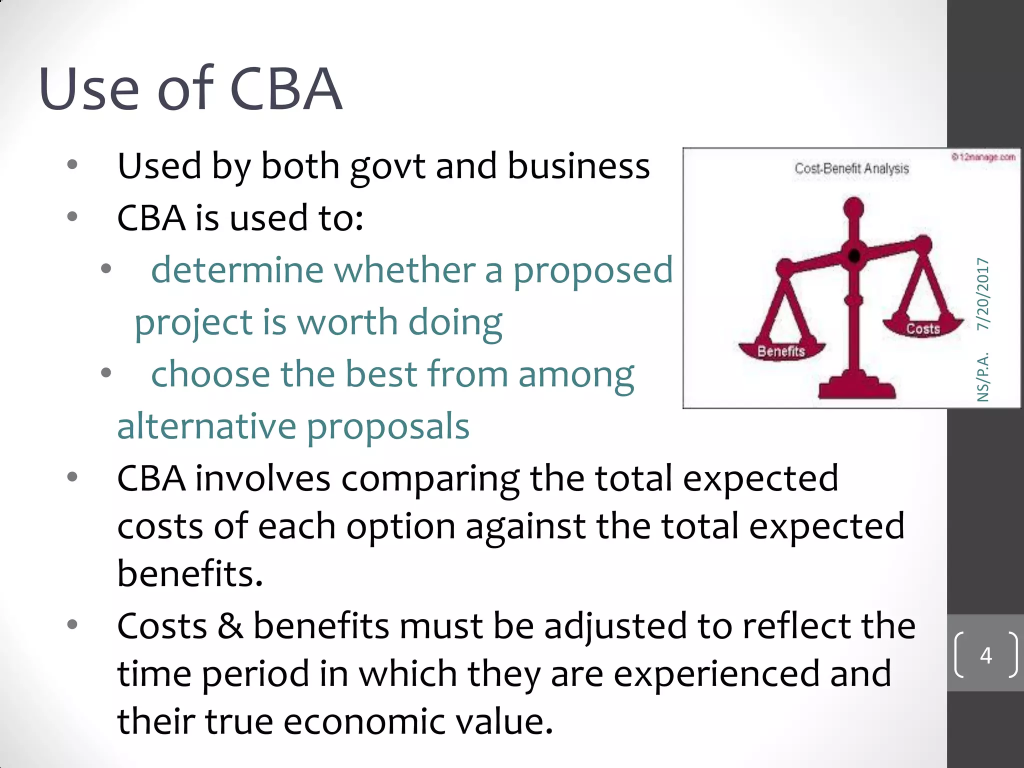 Cost Benefit Analysis: An Introduction | PPT