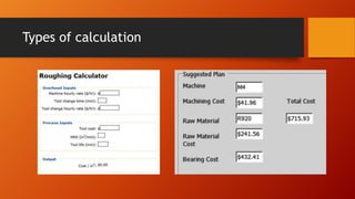 Cost calculation of cnc machining operation | PPTX