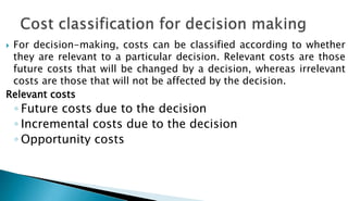 Cost Classification in Management Accountingx | PPT