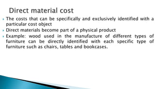 Cost Classification in Management Accountingx | PPT