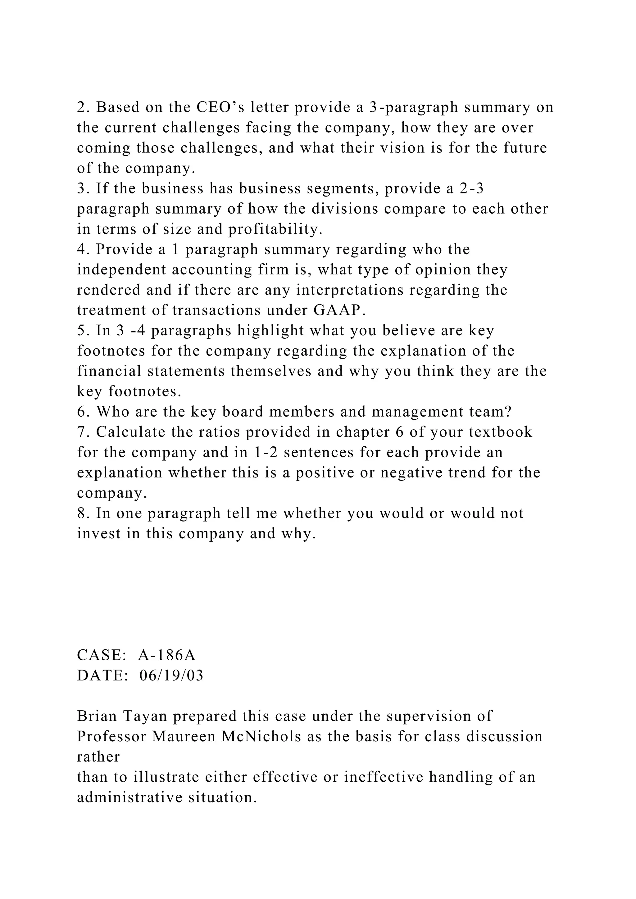 Costco Assignment Financial Statement Analysis Task | DOCX | Retail ...