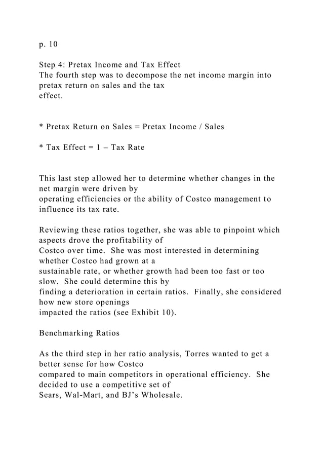 Costco Assignment Financial Statement Analysis Task | DOCX | Retail ...