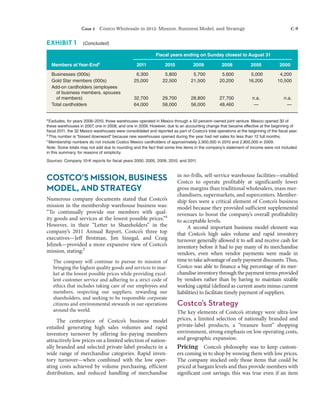 Costco case: Costco Mission, Business Model and Strategy | PDF