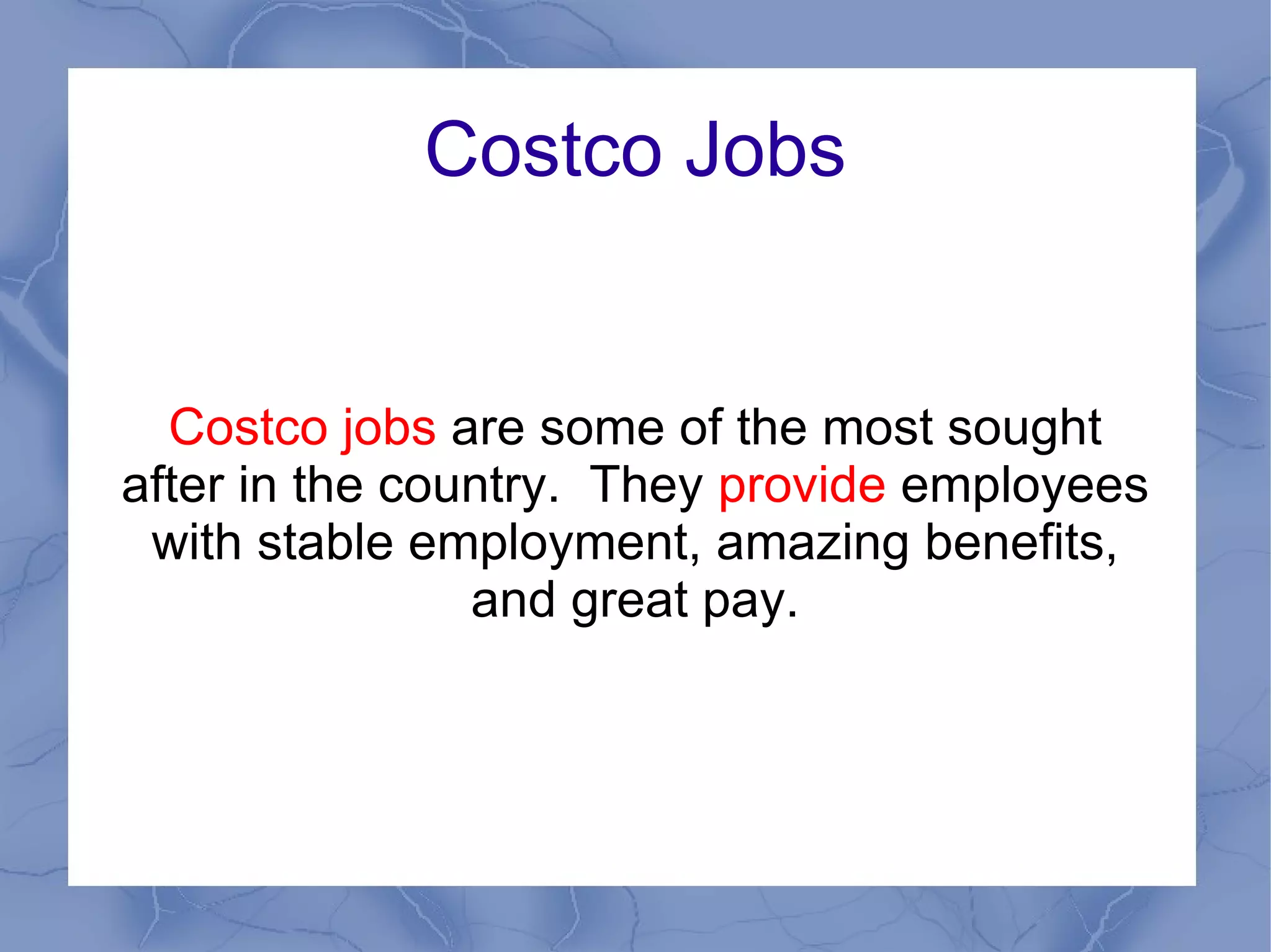 Costco jobs | PPT