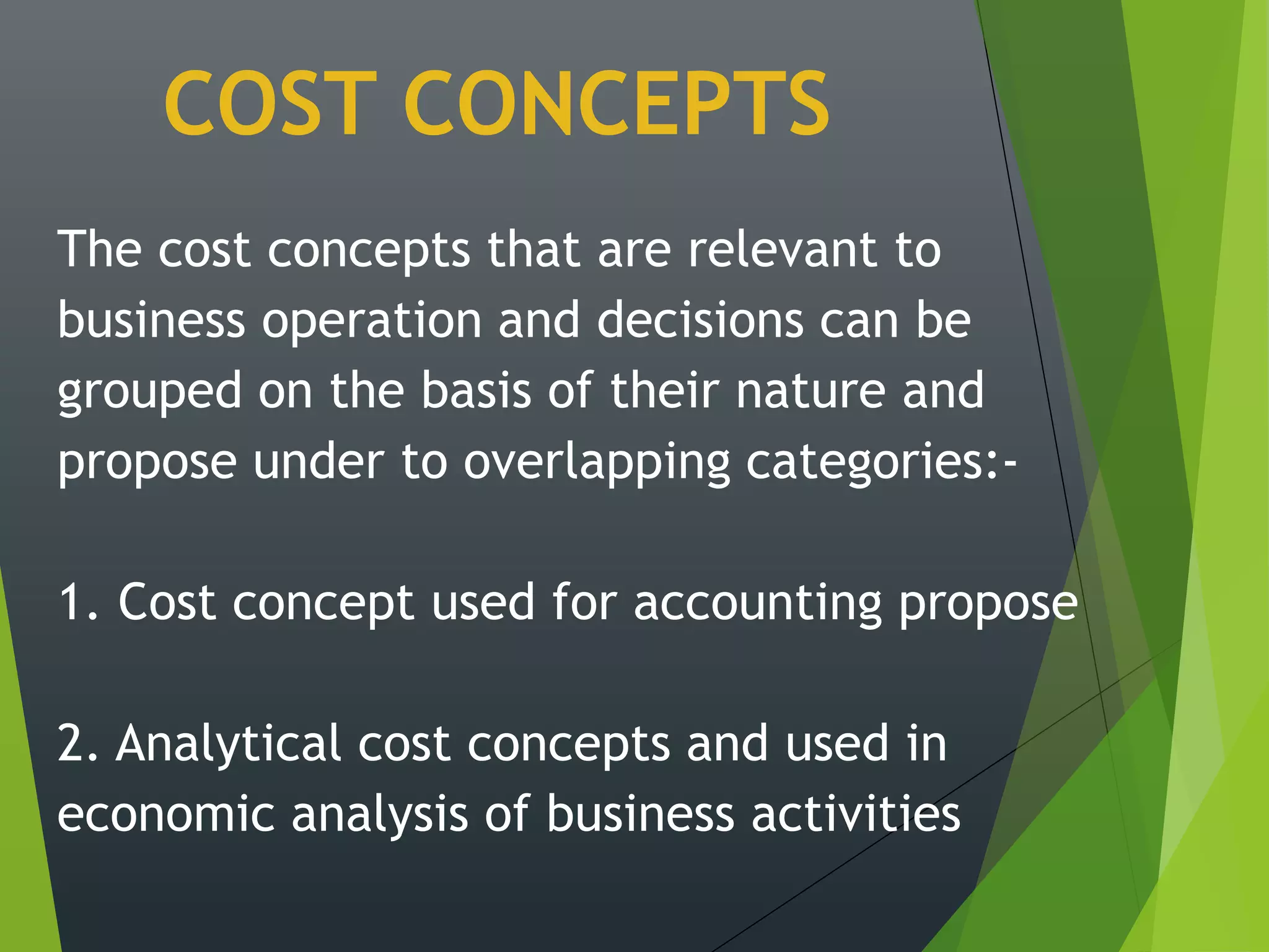 Cost concept | PPTX
