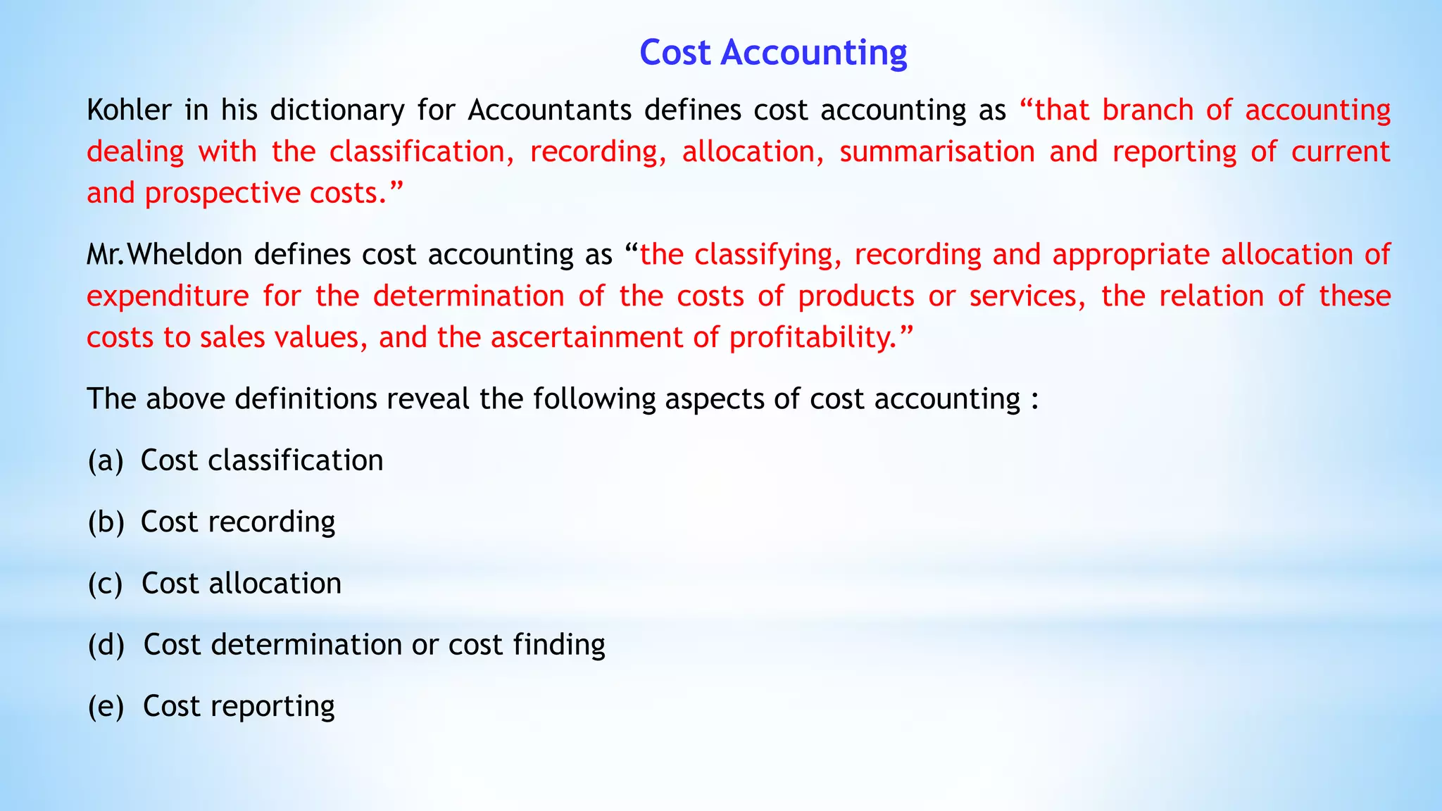 Cost concept | PPTX