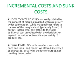 Cost concept and analysis | PPTX