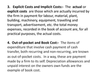 Cost concept and analysis | PPTX