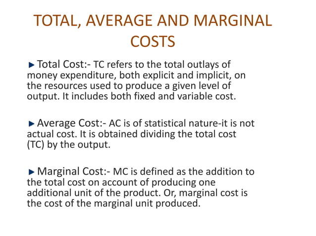 Cost concept and analysis | PPTX | Business | Business and Finance