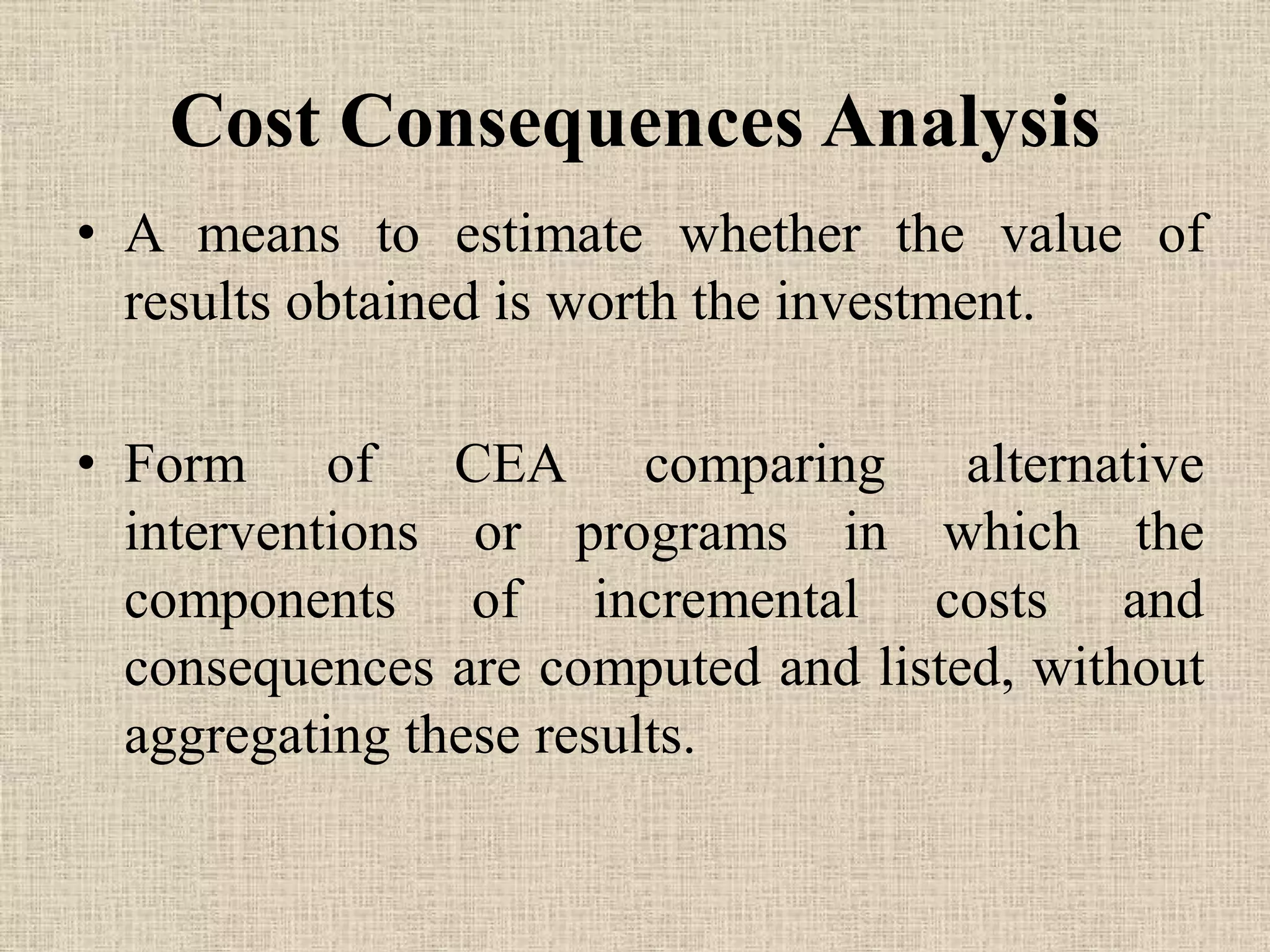 Cost concept and economic evaluation | PDF